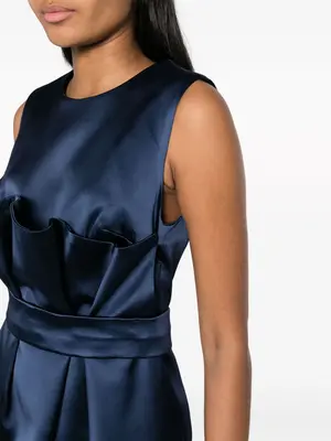 PAROSH Satin Mini Dress