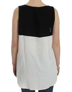 Costume National C'n'c Sleeveless Top With Embellished Shoulders