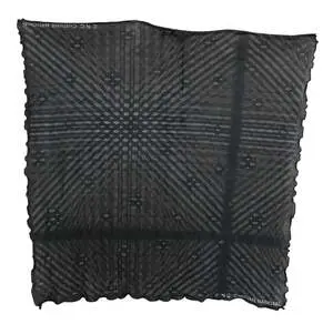 Costume National Gray Viscose Foulard Branded Scarf