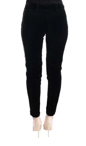 Ermanno Scervino Viscose Blend Velvet Cropped Pants