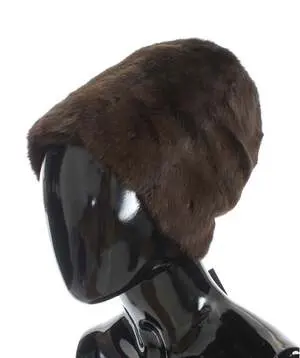 Dolce & Gabbana Weasel Fur And Cashmere Beanie - Brown