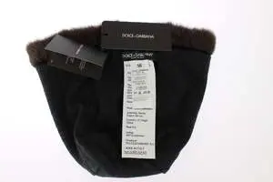 Dolce & Gabbana Weasel Fur And Cashmere Beanie