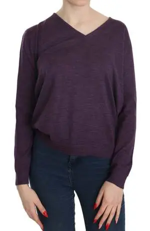 Byblos V-neck Long Sleeve Pullover Top