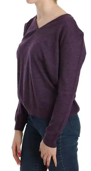 Byblos V-neck Long Sleeve Pullover Top