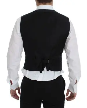 Dolce & Gabbana Wool Blend Single Breasted Vest
