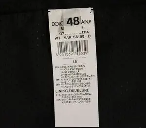 Dolce & Gabbana Wool Blend Single Breasted Vest