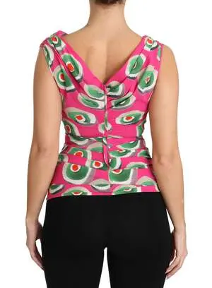 Dolce & Gabbana Sleeveless Stretch Silk Top