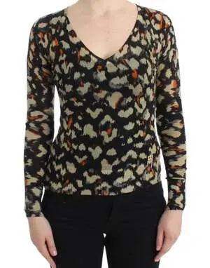Roberto Cavalli V-neck Wool Jumper