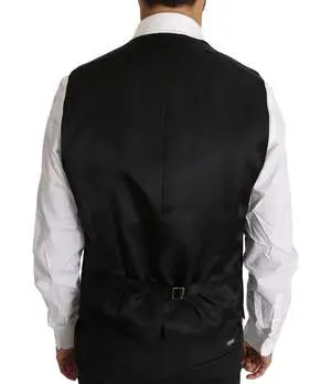 Dolce & Gabbana Wool And Silk Waistcoat - Gray