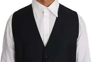 Dolce & Gabbana Wool And Silk Waistcoat - Gray
