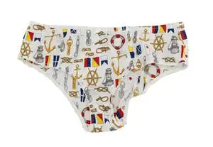 Dolce & Gabbana Underwear Sailor Print Silk Bottoms