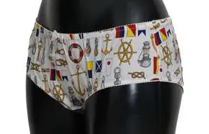 Dolce & Gabbana Underwear Sailor Print Silk Bottoms