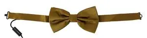 Dolce & Gabbana Silk Butterfly Bow Tie - Yellow