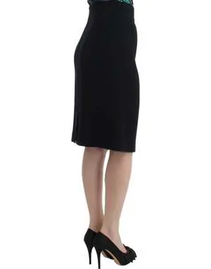 Roberto Cavalli Wool Pencil Skirt
