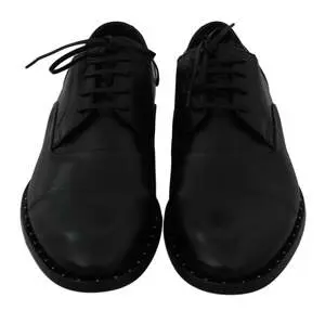 Dolce & Gabbana Leather Derby Shoes - Black