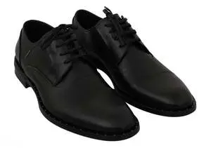 Dolce & Gabbana Leather Derby Shoes - Black