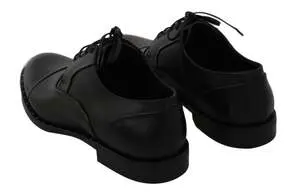 Dolce & Gabbana Leather Derby Shoes - Black