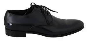 Dolce & Gabbana Leather Derby Dress Shoes - Blue