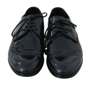 Dolce & Gabbana Leather Derby Dress Shoes - Blue