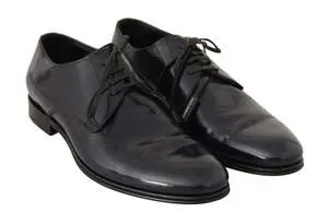 Dolce & Gabbana Leather Derby Dress Shoes - Blue