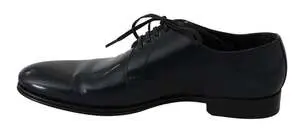 Dolce & Gabbana Leather Derby Dress Shoes - Blue