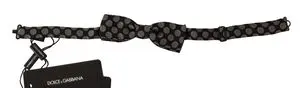 Dolce & Gabbana Silk Polka Dot Jacquard Bow Tie - Brown