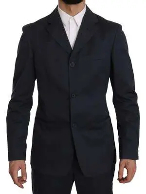 ROMEO GIGLI Two Piece 3 Button Cotton Solid Suit