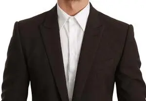Dolce & Gabbana Slim Fit Blazer - Brown