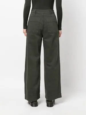 PAROSH Low-rise Wide-leg Jeans - White
