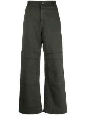 PAROSH Low-rise Wide-leg Jeans - White