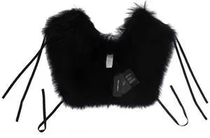 Dolce & Gabbana Fox Fur Shoulder Wrap Cover Collar Scarf