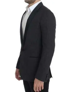 Dolce & Gabbana Wool Slim Martini Blazer - Black