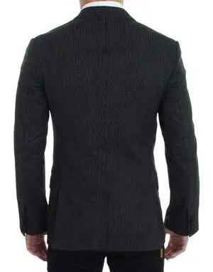 Dolce & Gabbana Wool Slim Martini Blazer - Black