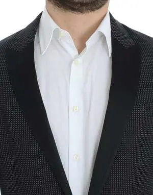 Dolce & Gabbana Wool Slim Martini Blazer - Black