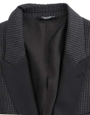 Dolce & Gabbana Wool Slim Martini Blazer - Black