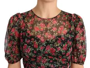 Dolce & Gabbana Floral Roses A-line Maxi Gown