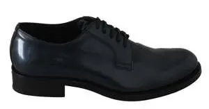 Dolce & Gabbana Leather Derby Formal Shoes - Blue