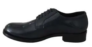 Dolce & Gabbana Leather Derby Formal Shoes - Blue