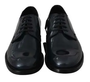 Dolce & Gabbana Leather Derby Formal Shoes - Blue