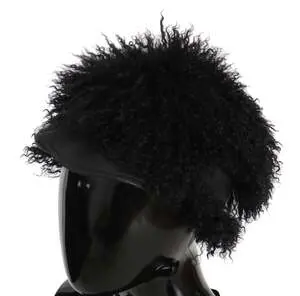 Dolce & Gabbana Tibet Lamb Fur Leather Gatsby Hat