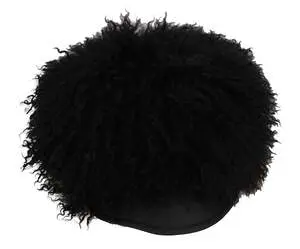 Dolce & Gabbana Tibet Lamb Fur Leather Gatsby Hat