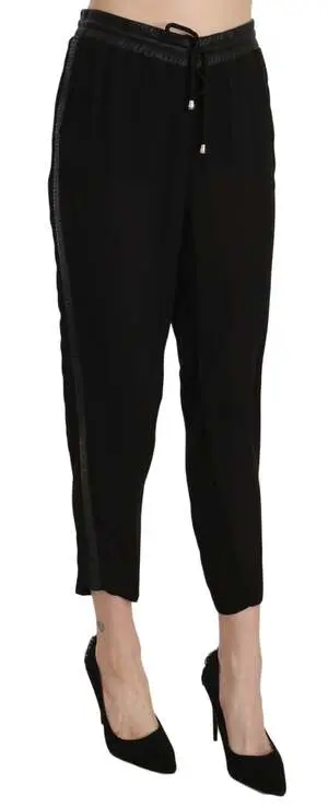 Guess Polyester High Waist Cropped Trousers