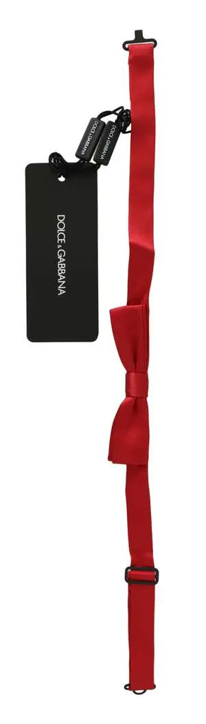 Dolce & Gabbana Silk Slim Bow Tie - Red