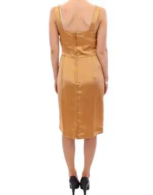 Dolce & Gabbana Silk Knee Length Sheath Dress