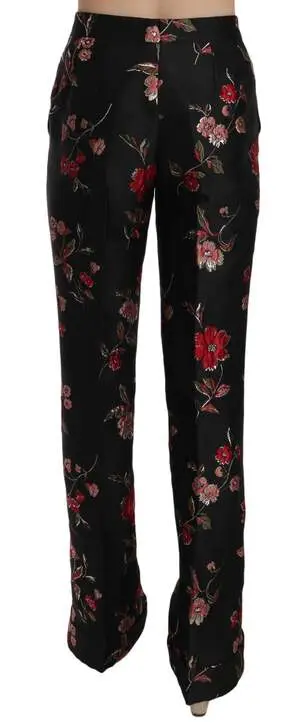 Dolce & Gabbana Floral Print Boot-cut Trousers