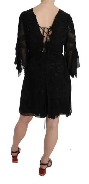 John Richmond Sequined Mini Shift Gown