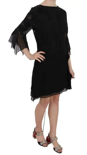John Richmond Sequined Mini Shift Gown
