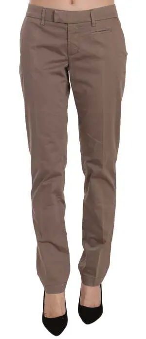 DONDUP Low Waist Straight Cut Trousers
