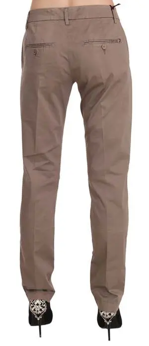 DONDUP Low Waist Straight Cut Trousers