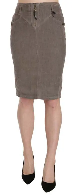 Just Cavalli Corduroy Pencil Skirt